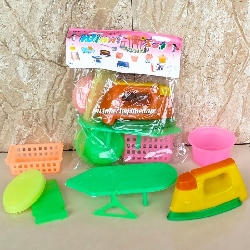 Jual Mainan Setrika Laundry set / Mainan Ember papan cuci baju | Shopee ...