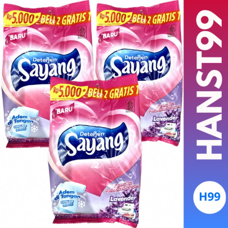 Jual Sayang Deterjen Bubuk 260g x 3 Pcs | Shopee Indonesia
