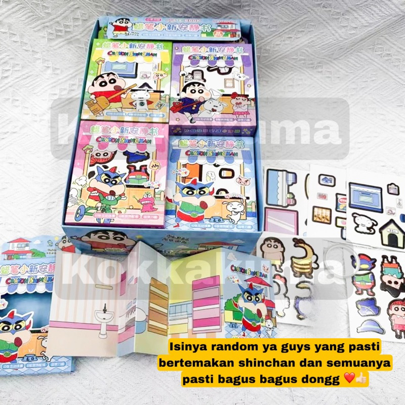 Jual ( KKM ) Buku Quite Book CRAYON SHINCHAN Karakter Kartun Anime DIY ...
