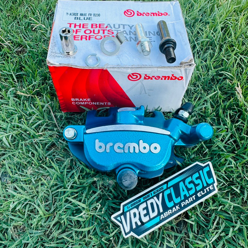 Jual kaliper samurai kaliper kanan samurai brembo 2 piston brcmbo BIRU universal | Shopee Indonesia