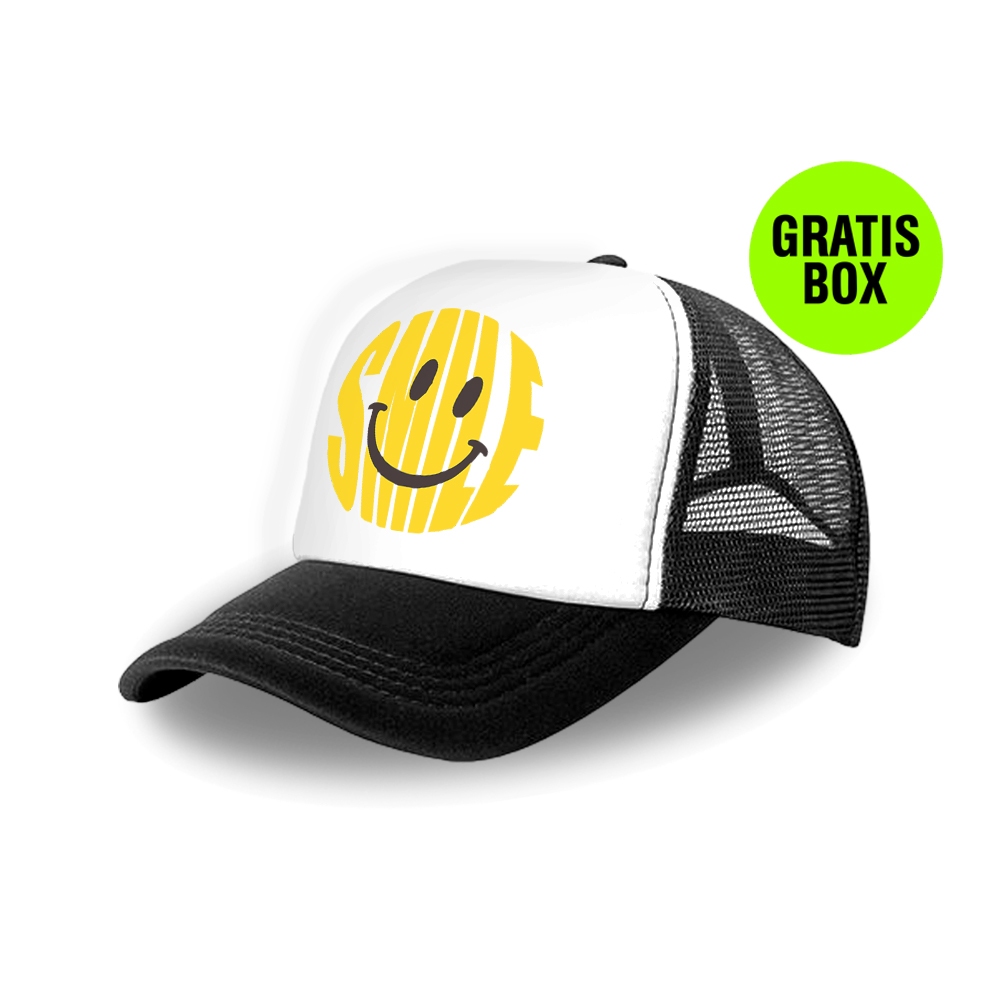 Jual Topi Jaring Pria Logo Emot Smile Font Art Pop Snapback Caps Topi ...