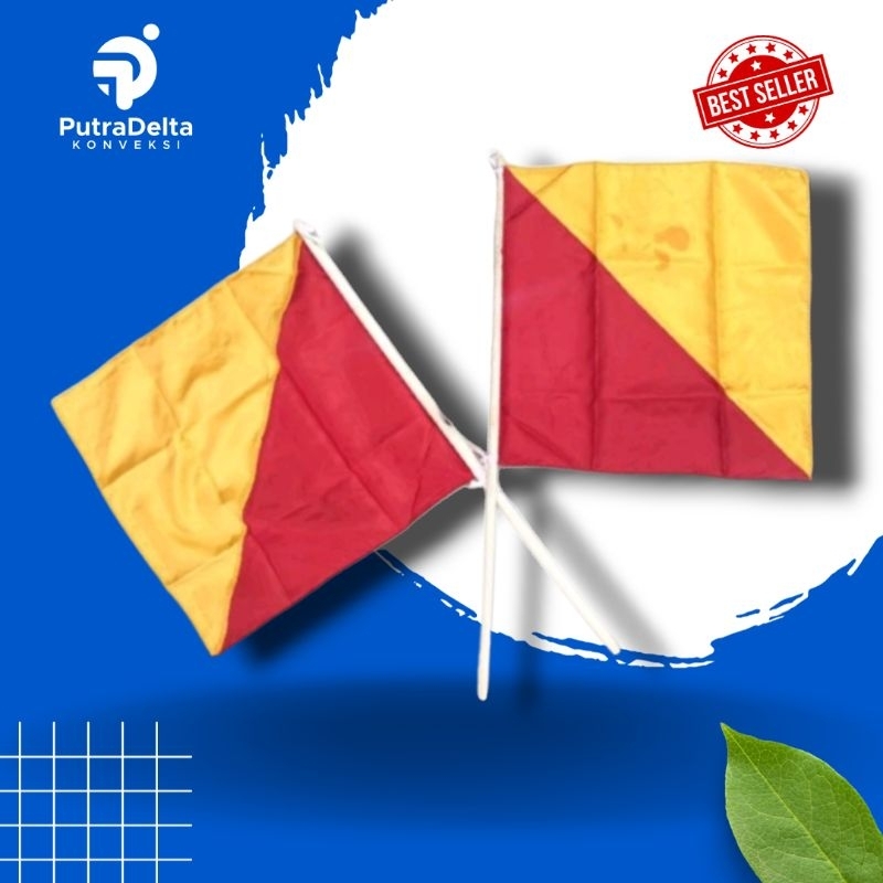 Jual BENDERA SEMAPHORE PRAMUKA 2 PCS DAN STICK 2 PCS BENDERA SEMAPHORE ...