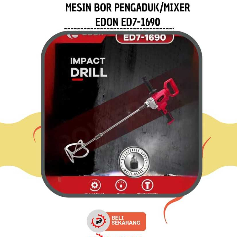 Jual MESIN BOR PENGADUK / MIXER EDON ED7-1690 | Shopee Indonesia