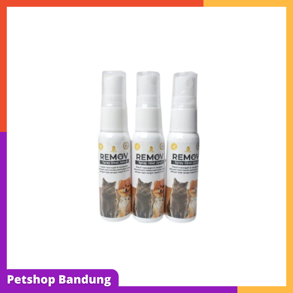 Jual PETSHOP BANDUNG REMOV Spray Obat Jamur Kucing & Anjing 30ml ...