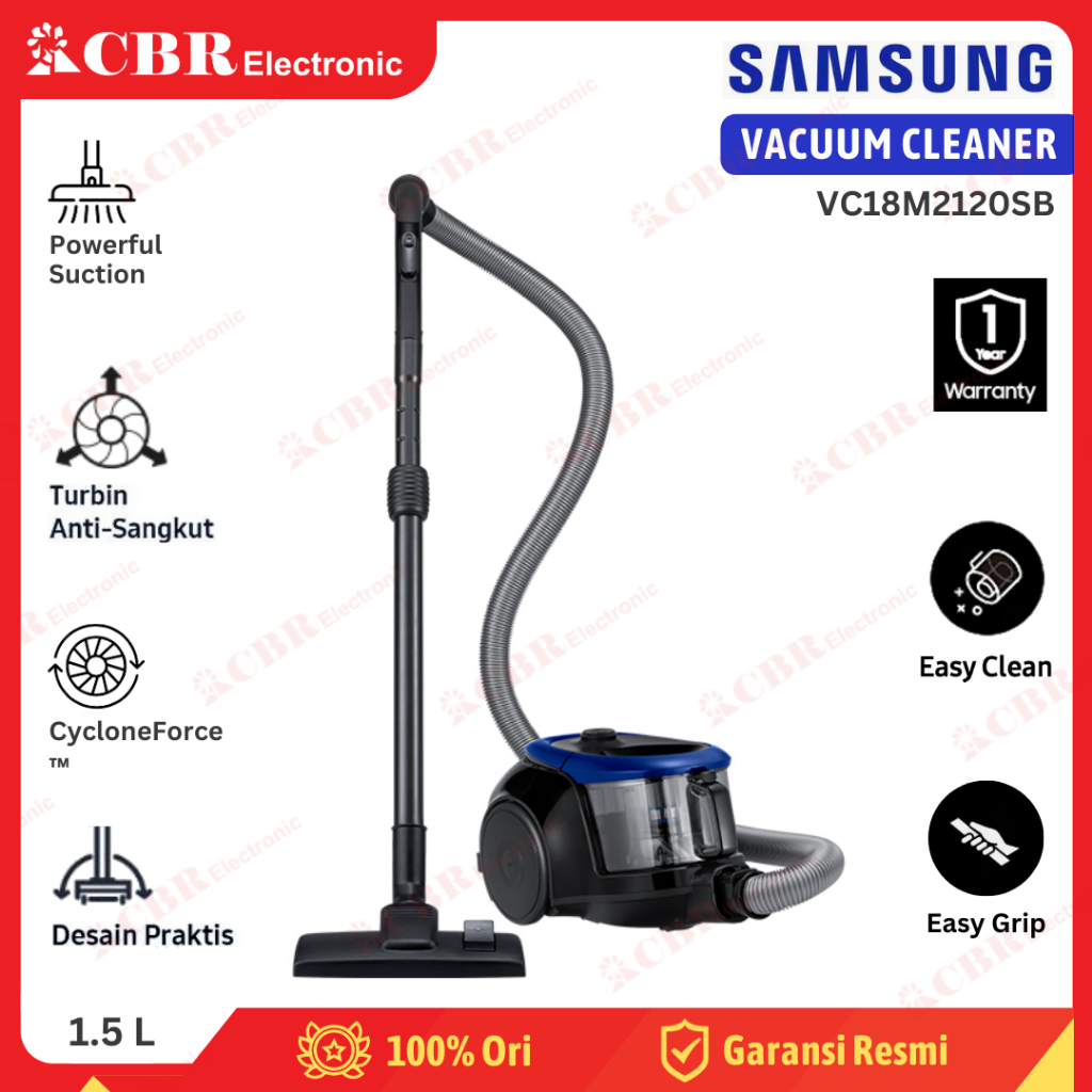 Jual Vacuum Cleaner SAMSUNG VC18M2120SB (Dry Vacuum / 1.5L) | Shopee Indonesia