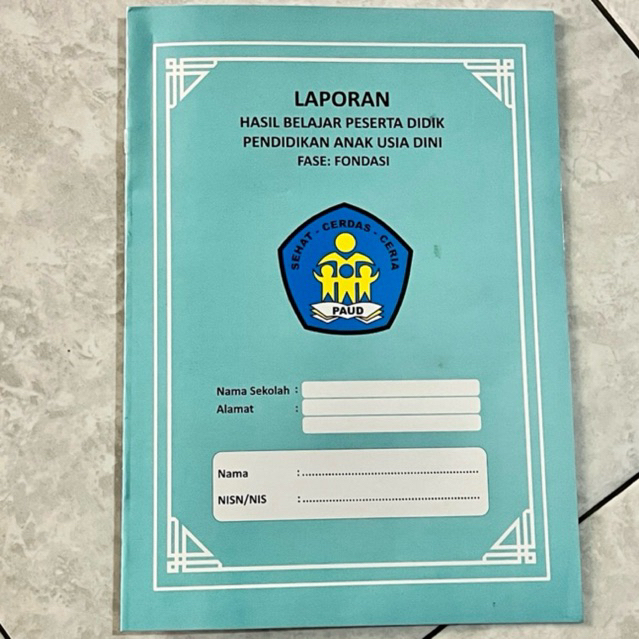 Jual Buku Rapot / Raport PAUD | Laporan hasil belajar peserta didik ...