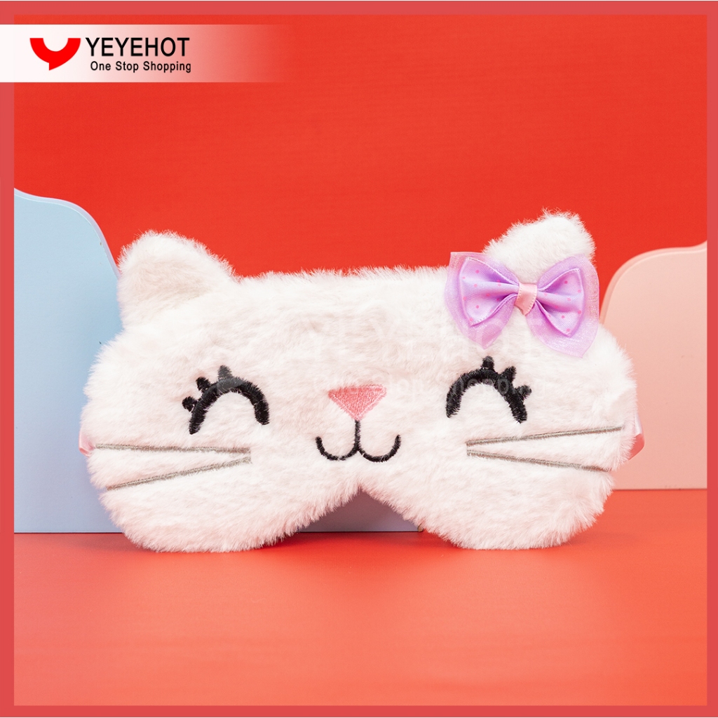Jual MASKER MATA KUCING PENUTUP MATA TIDUR PELINDUNG MATA MODEL KUCING ...