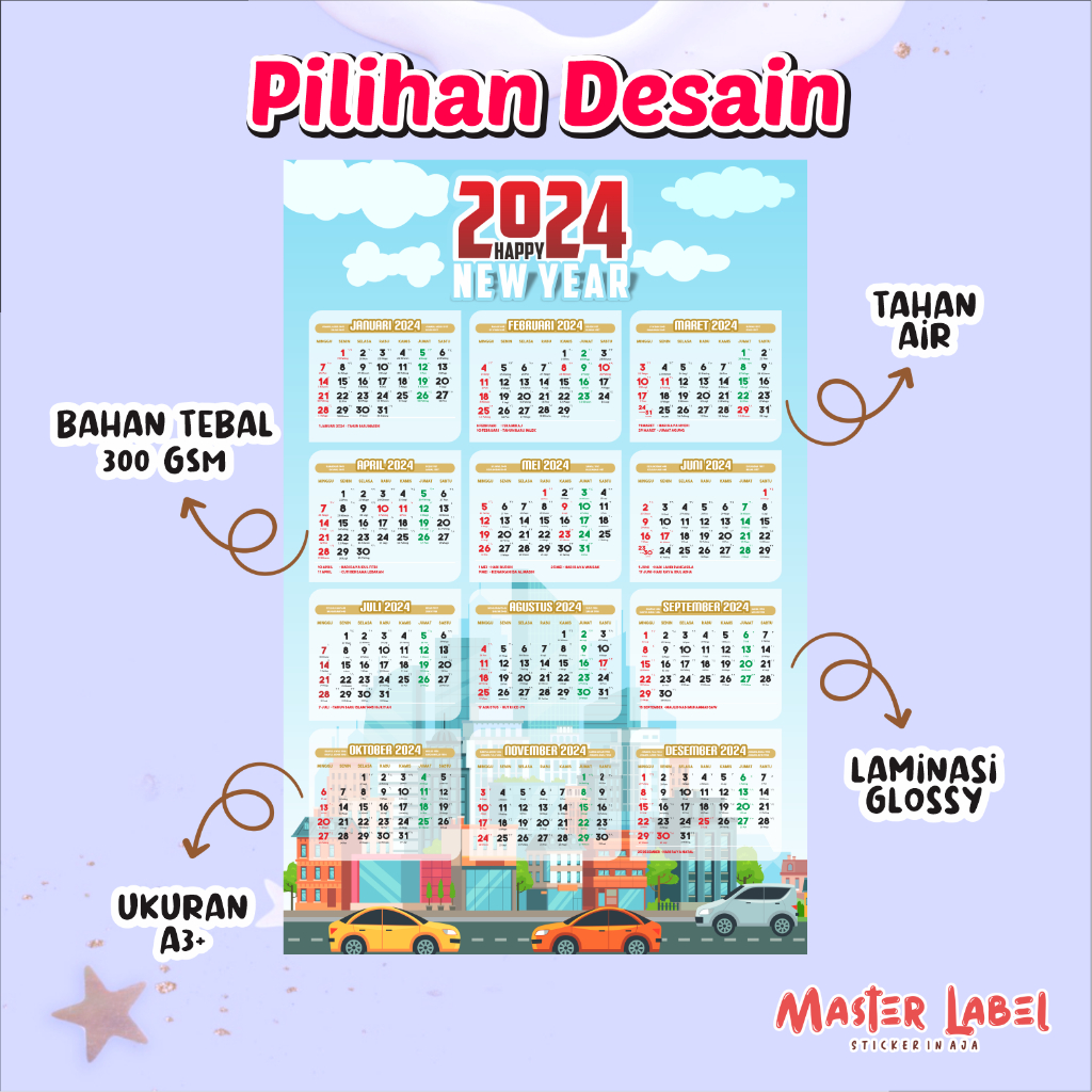 Jual KALENDER AESTETIK 2024 / KALENDER KEKINIAN 2024 | Shopee Indonesia