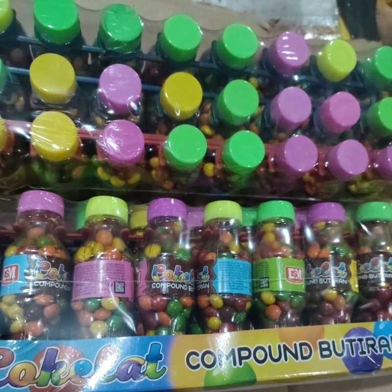 Jual cokelat compound butiran bentuk botol isi 30 pcs | Shopee Indonesia