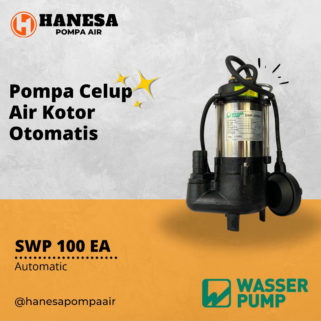Jual Wasser SWP 100 EA Pompa Celup Air Kotor Otomatis | Shopee Indonesia