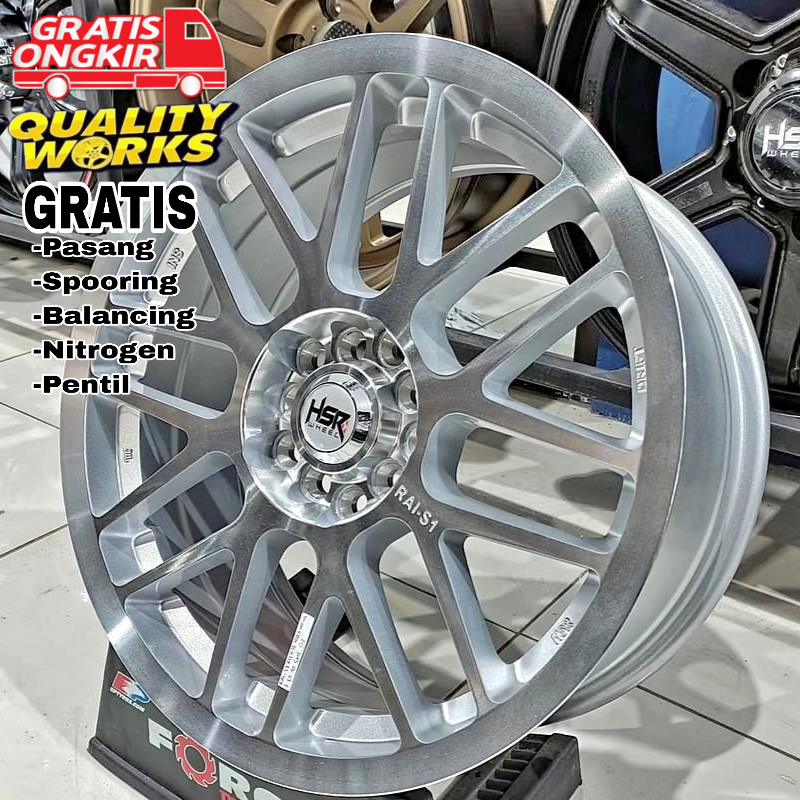 Jual VELG MOBIL RACING R17 ERTIGA SIENTA, RING 17 HSR WHEEL RAI-S1 | Shopee Indonesia