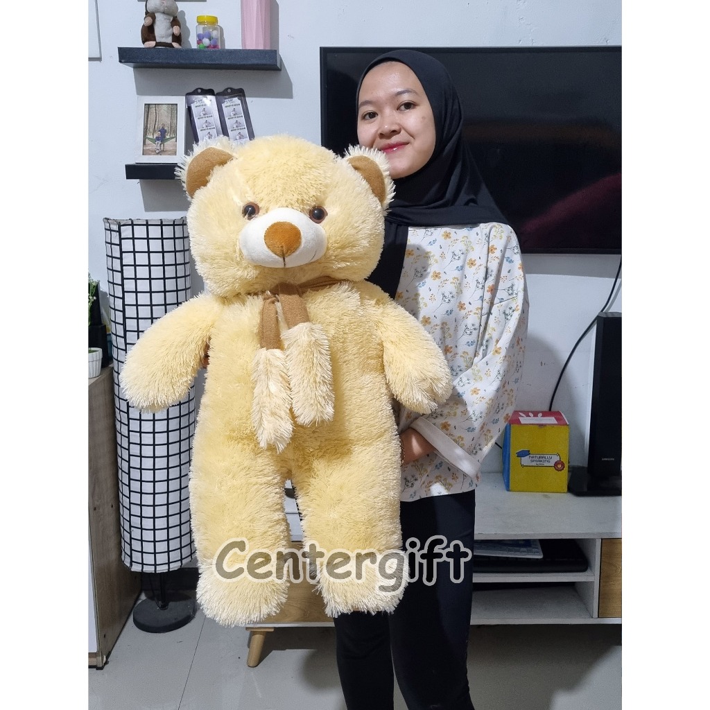 Jual Boneka Teddy Bear Jojon Jumbo 90CM Berlabel SNI | Shopee Indonesia