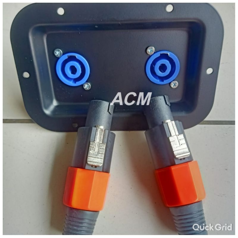 Jual PLAT/TERMINAL BOX SPEAKER LENGKAP DENGAN SPIKON INPUT OUTPUT PLAT ...