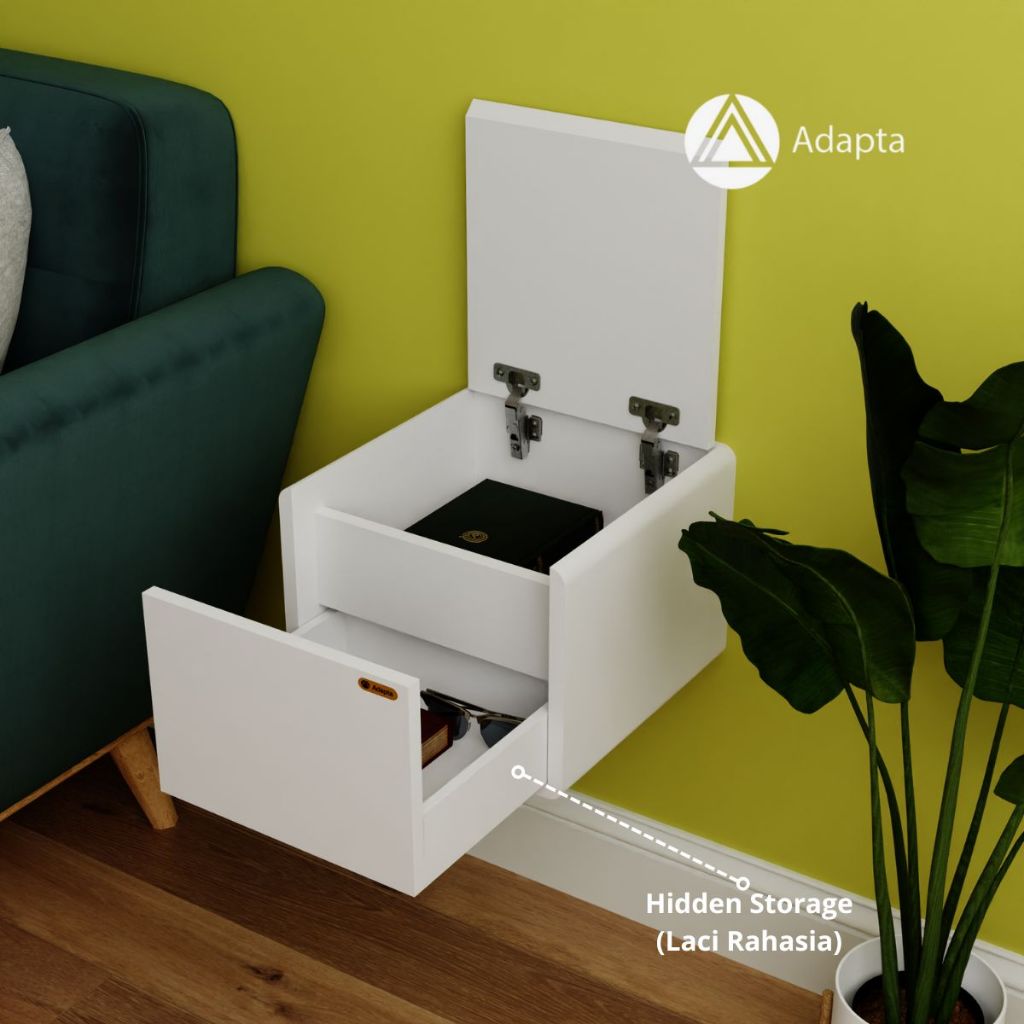 Jual Adapta - Laci Dinding Minimalis - Rak Gantung Tempel Melayang ...