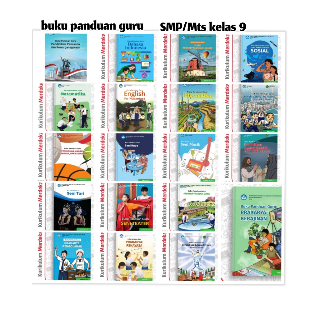Jual Harga satuan buku panduan guru kurikulum merdeka untuk SMP/Mts kelas 9 | Shopee Indonesia
