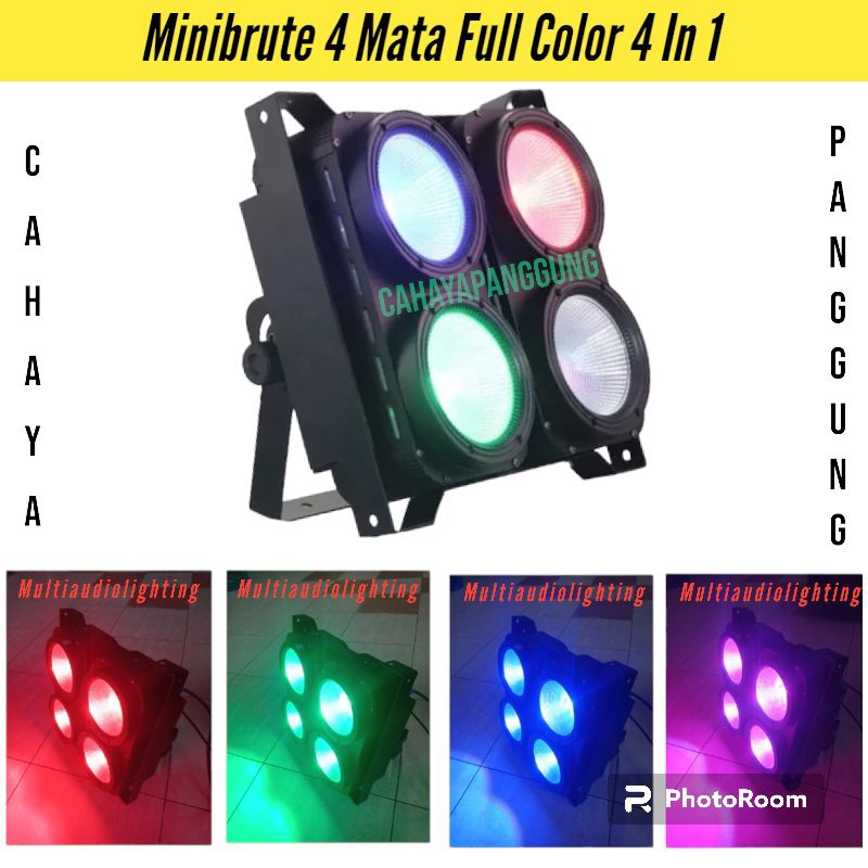 Jual Lampu LED Panggung Minibrute 4 Mata Full Color 4In1 | Shopee Indonesia