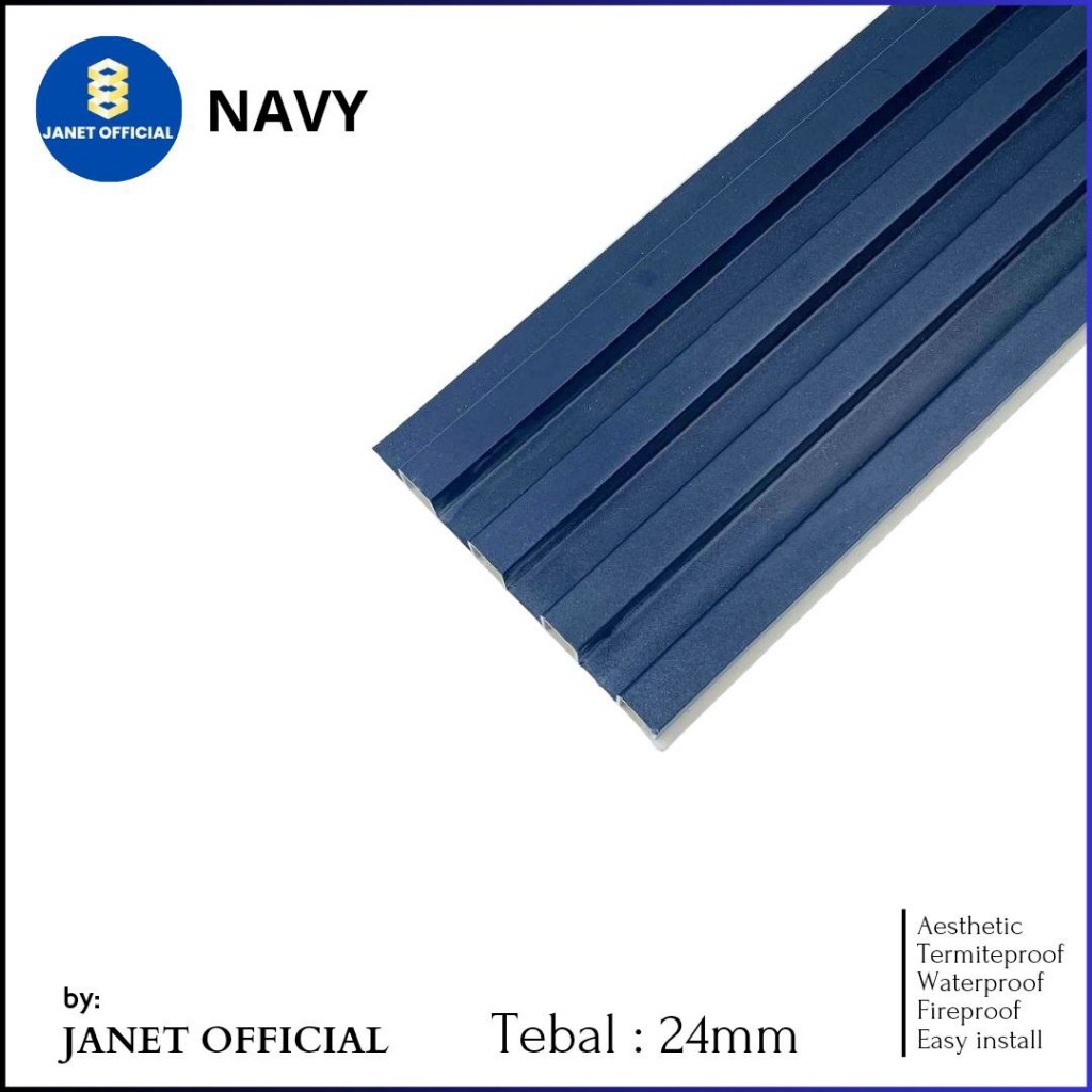 Jual WPC Wall Panel 3 meter 300cm X 16cm X 2.4cm | pvc Wallpanel Wood ...