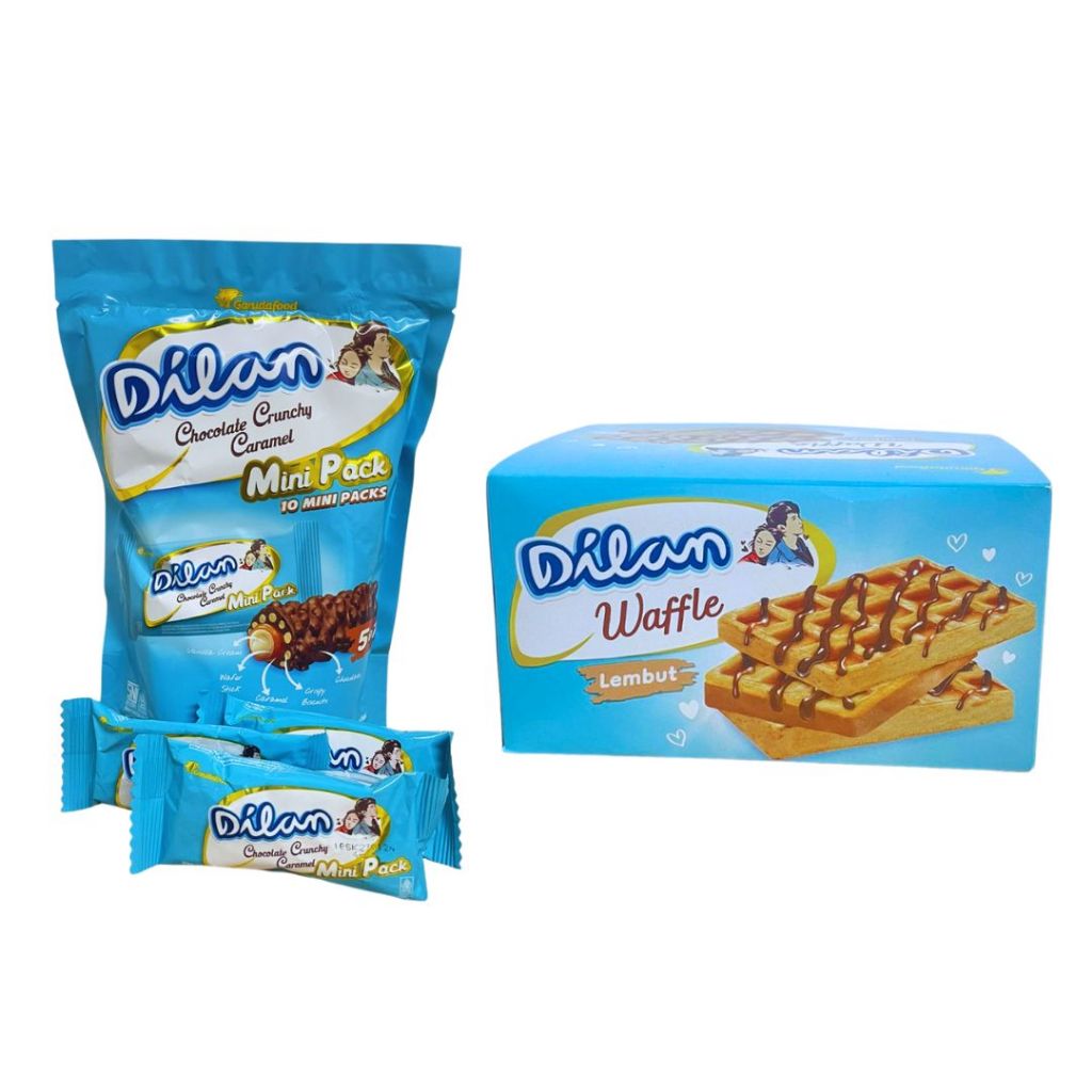 Jual PAKET Dilan MIX [1 BOX Dilan waffle, 1 POUCH Dilan Mini Pack ...