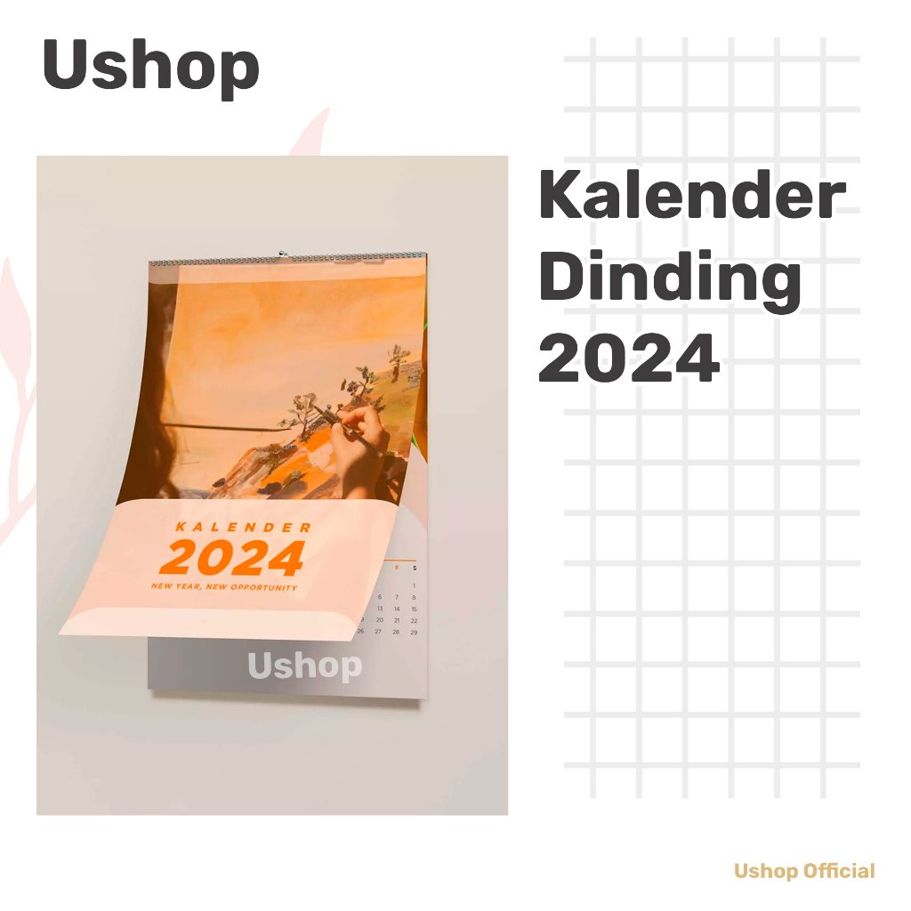 Jual Tanggalan Dinding 2025 Indonesia - Kalender Besar 50 x 34 cm Ushop ...