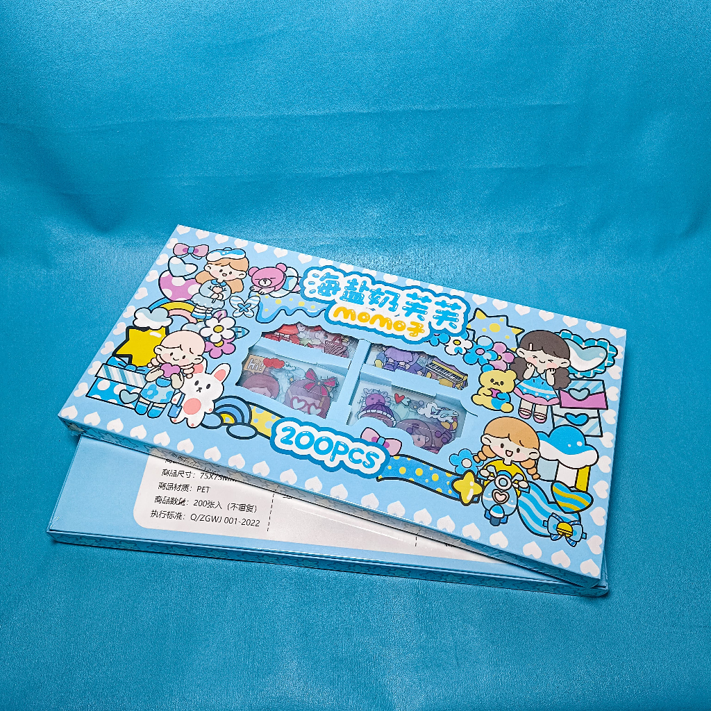 Jual Stiker Nono Momo Cici Sticker Momo Isi 200 Lembar PVC 1 Box 4 ...