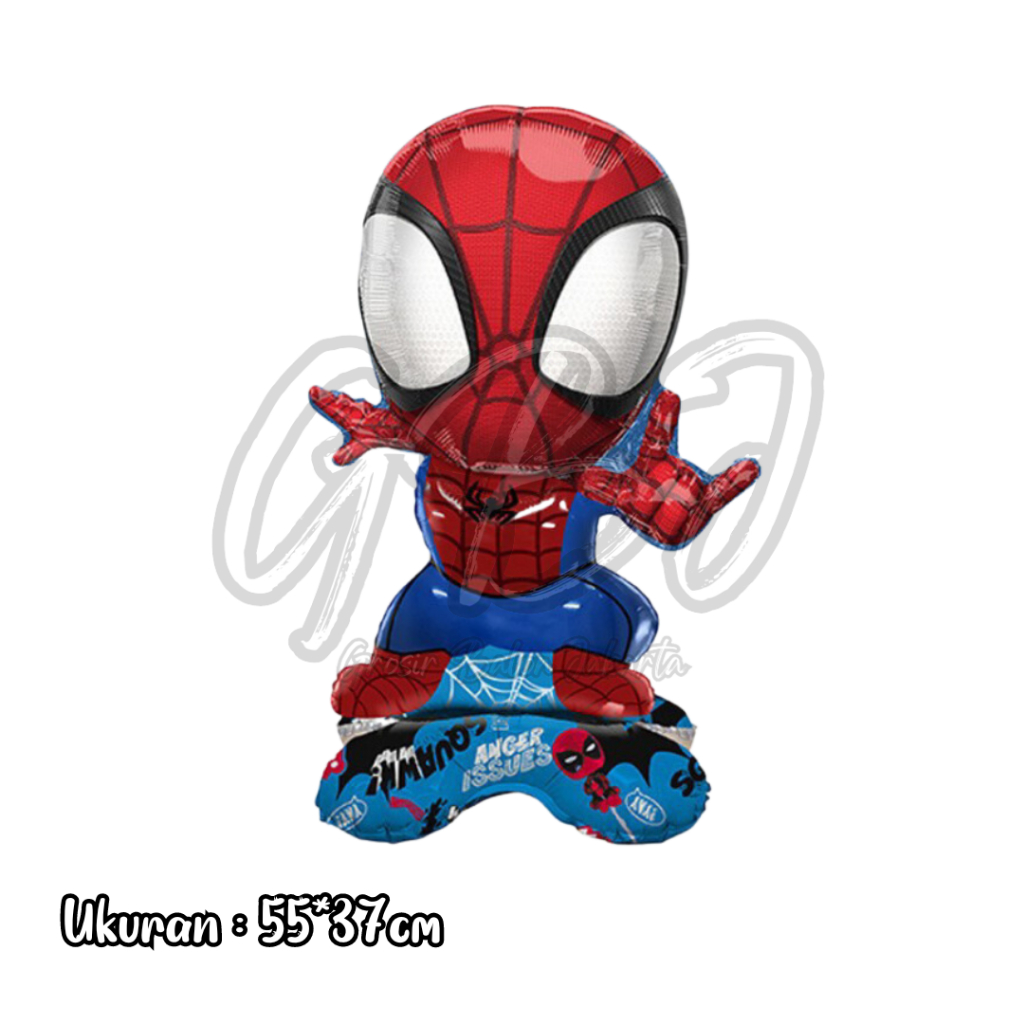 Jual Balon Foil STAND Karakter Avenger, Disney, Pokemon (Spiderman, CA ...