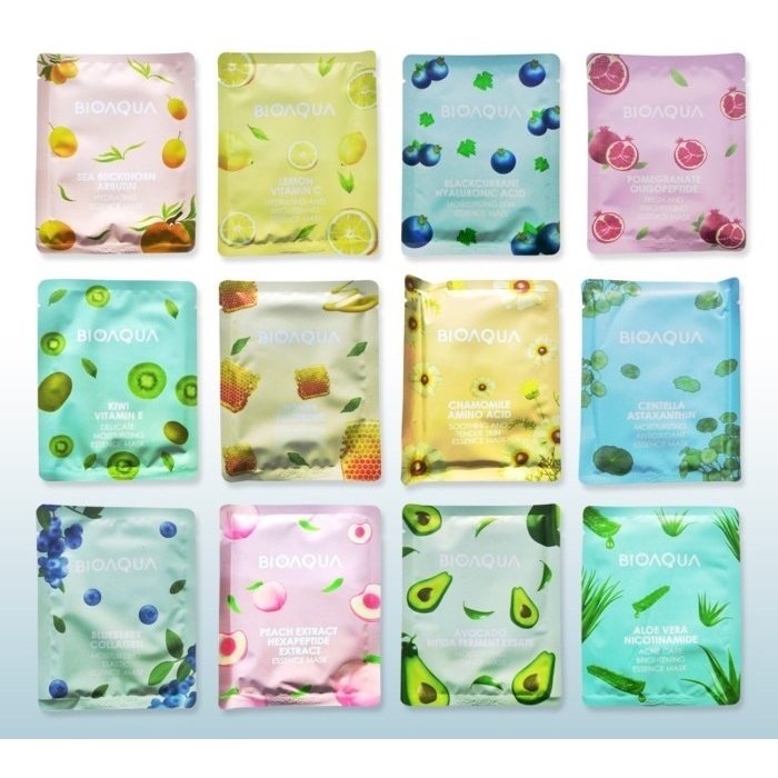 Jual BIO AQUA SHEET MASK 25 GR - SHEET MASK BIO AQUA- MASKER BIO AQUA ...