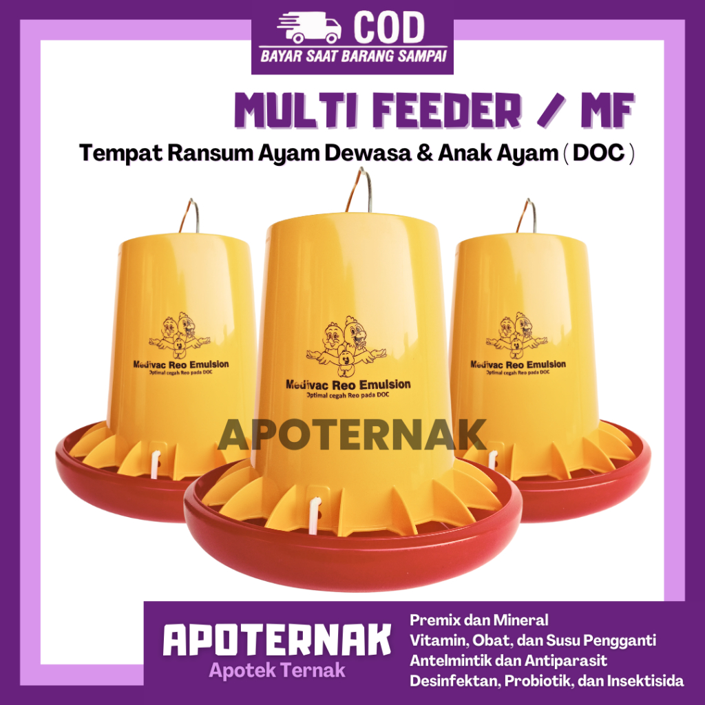 Jual MULTI FEEDER 5 KG MEDION | Tempat Ransum Pakan Makan Ayam Dewasa & Ayam DOC | SUPER FEEDER ...