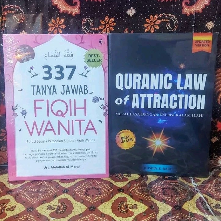 Jual paket 2 buku 337 tanya jawab fiqih wanita quranic law of attraction | Shopee Indonesia