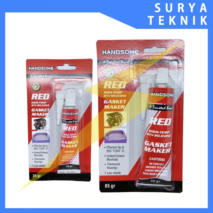 Jual Lem RED Sealant Tube - Lem High Temp RED Silicon - Lem Red Silicon ...