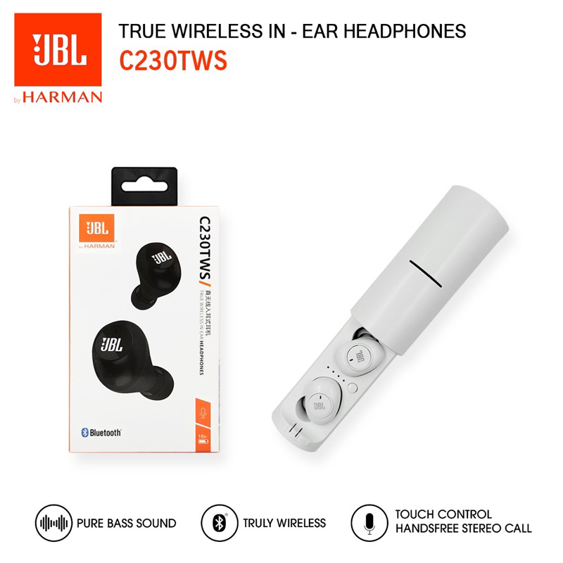 Jual Handsfree JBL TWS c230+Kabel Charger | Shopee Indonesia