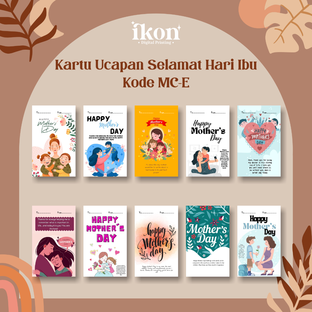 Jual MOTHER'S DAY KODE MC-E KARTU UCAPAN HARI IBU / SELAMAT HARI IBU | Shopee Indonesia
