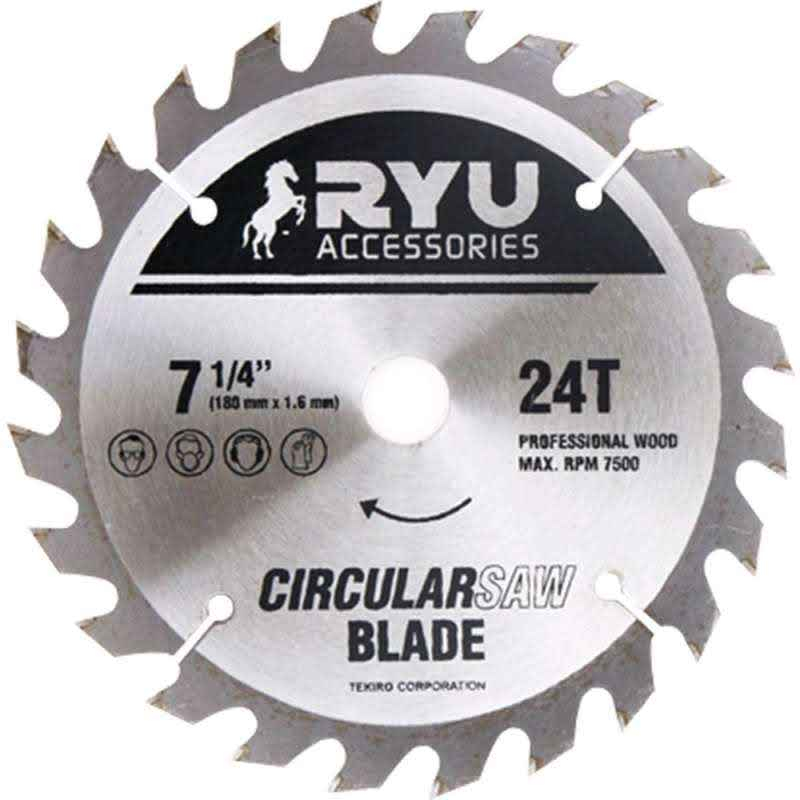 Jual RYU Circular Saw Blade 7Inch 24T Mata Gerinda Potong Kayu - 24T ...