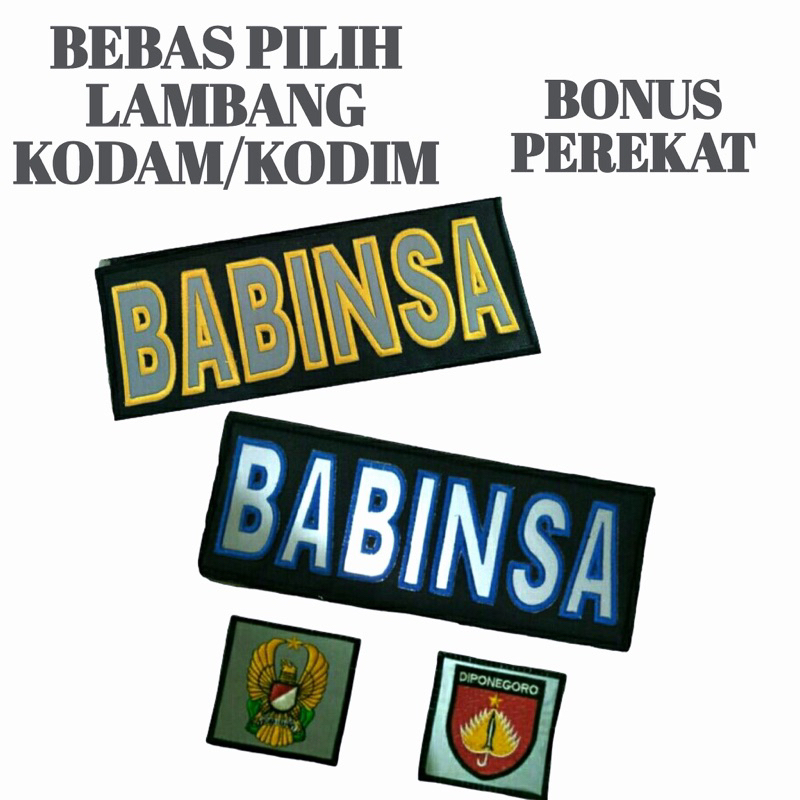 Jual BORDIR ATRIBUT/LOGO LAMBANG BABINSA (FULL PEREKAT) | Shopee Indonesia