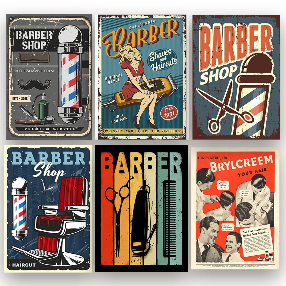Jual Poster kayu barbershop / pangkas rambut /vintage | Shopee Indonesia