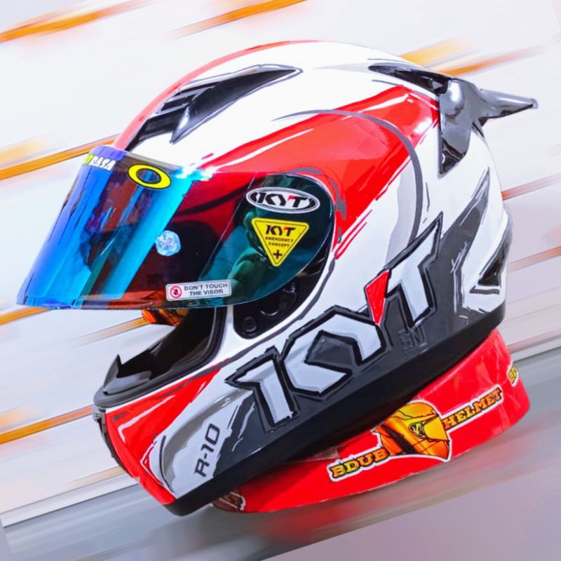 Jual Helm full face KYT R10 Original modif (PAKET GANTENG) | Shopee ...