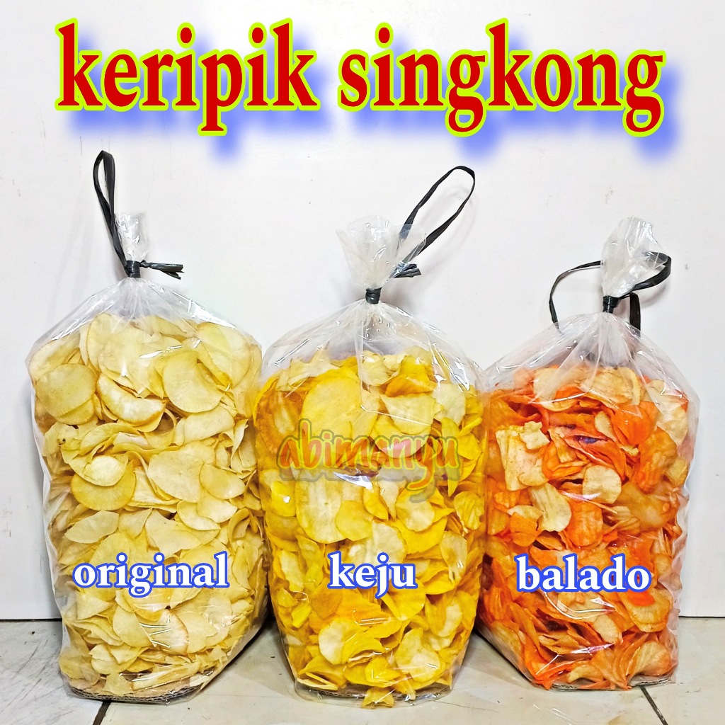 Jual keripik singkong aneka rasa kemasan 1 kg | Shopee Indonesia