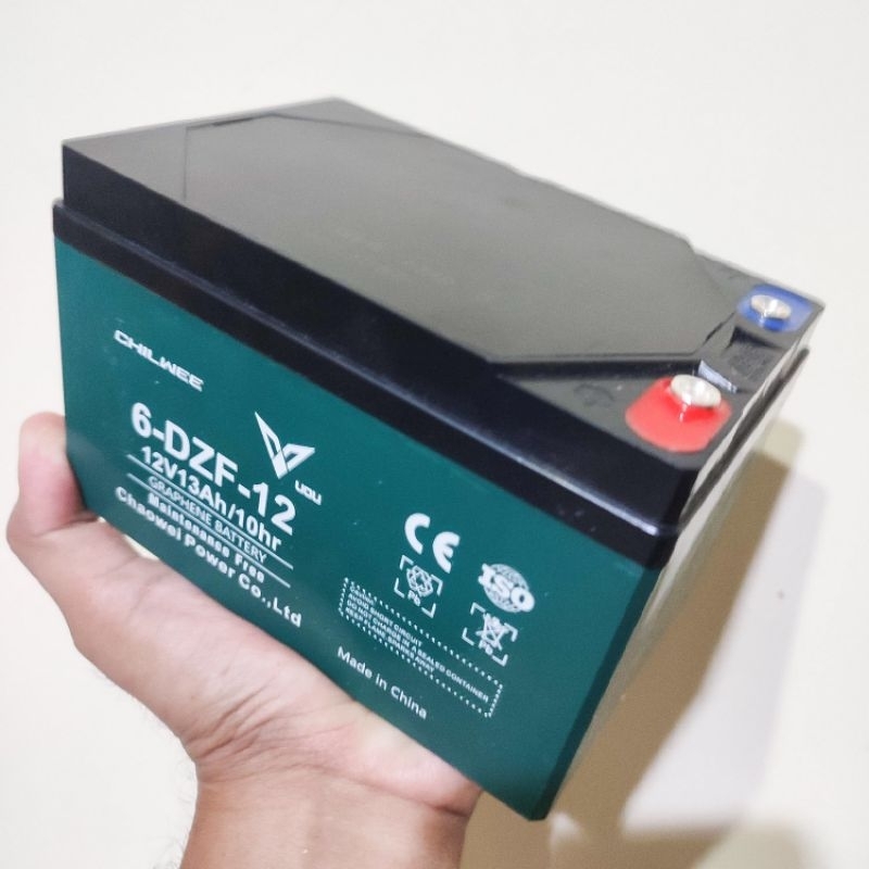 Jual CHILWEE Aki Kering Baterai 6-DZF-12 Ukuran 12V 13Ah Untuk Sepeda ...