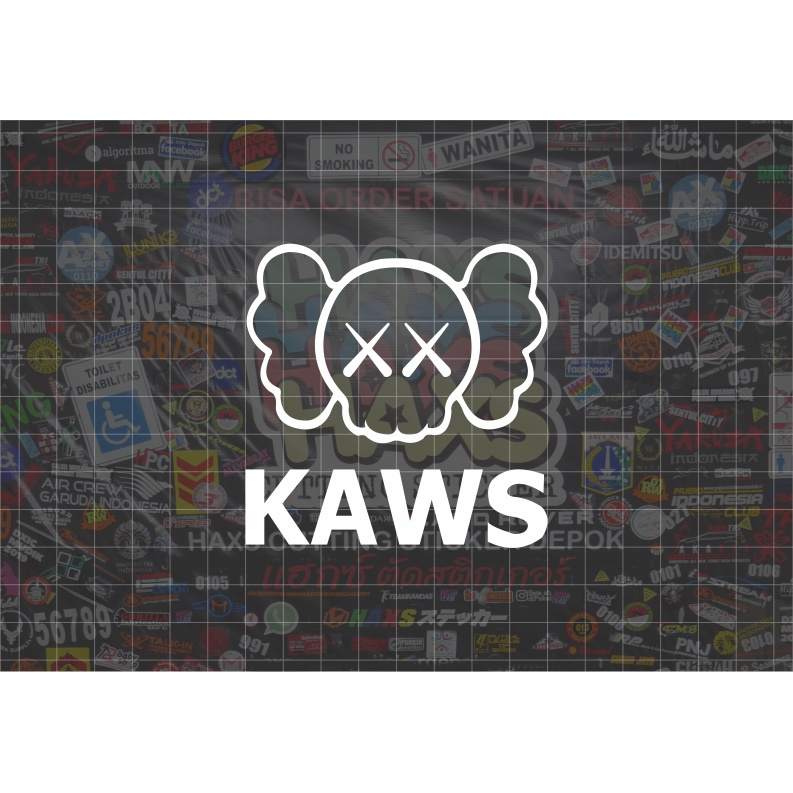 Jual Cutting Sticker Logo Kaws 8 Cm Untuk Motor Mobil V1 | Shopee Indonesia