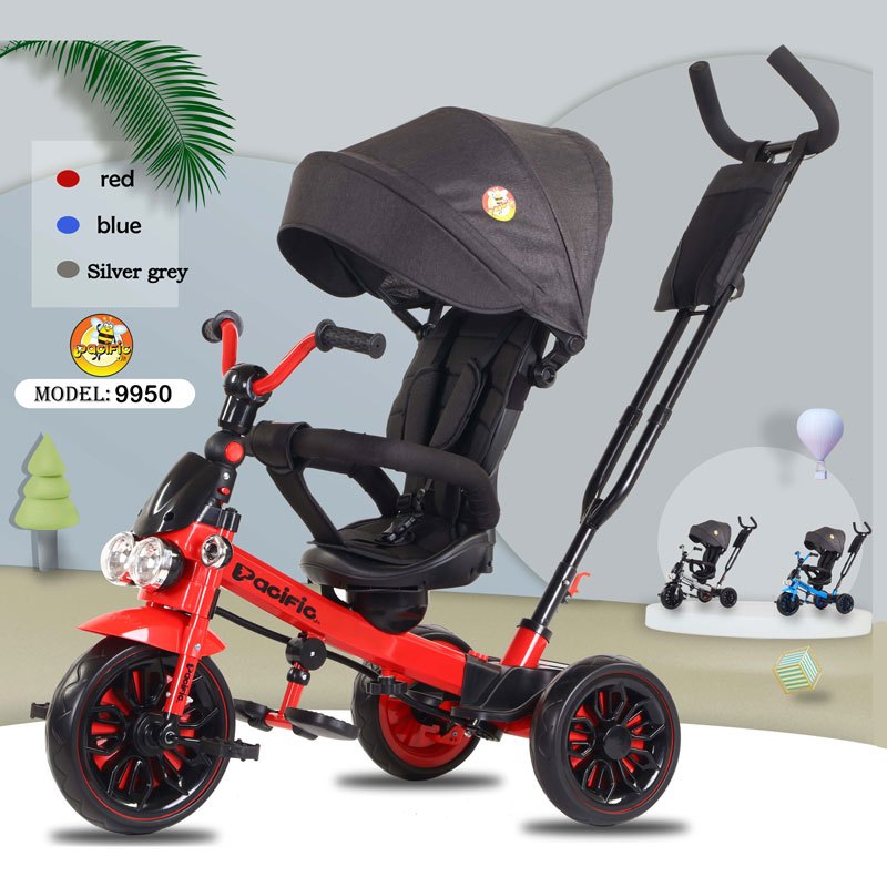 Jual SEPEDA STROLLER // SEPEDA RODA TIGA PACIFIC 9950 TRICYCLE STROLLER ...