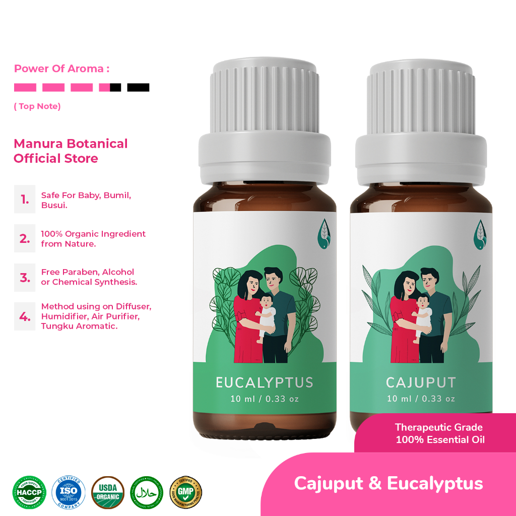 Jual Eucalyptus & Cajuput - Manura Oil Certified Organic & Therapeutic ...