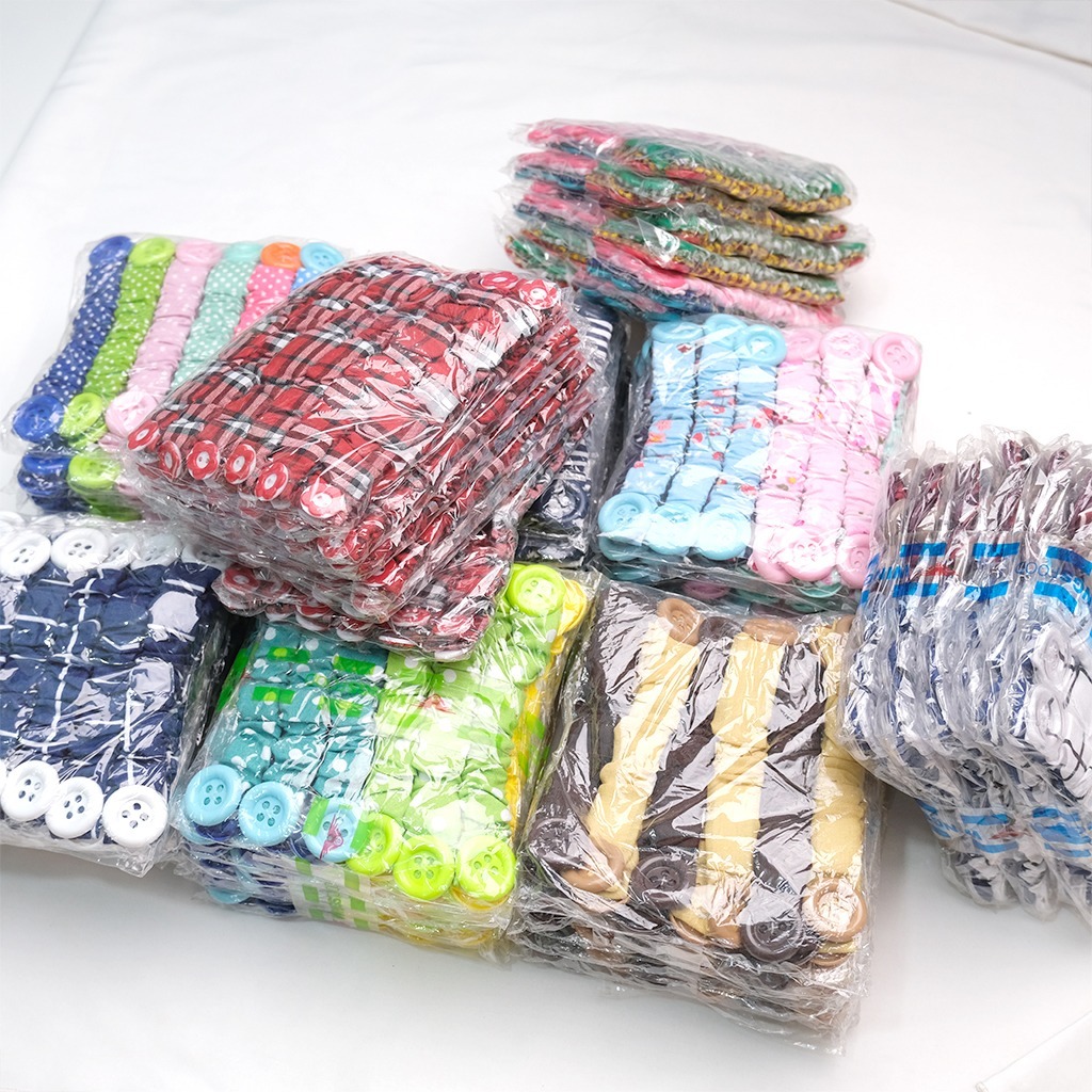 Jual 6 LUSIN DISKON 50 % PENGAIT MASKER JILBAB MOTIF | KONEKTOR MODEL ...