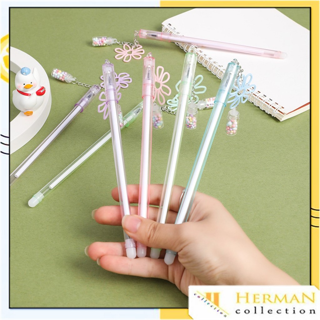 Jual HC Pulpen Lucu Aesthetic Pena Gantungan Botol Bunga Fancy Pen Pena ...