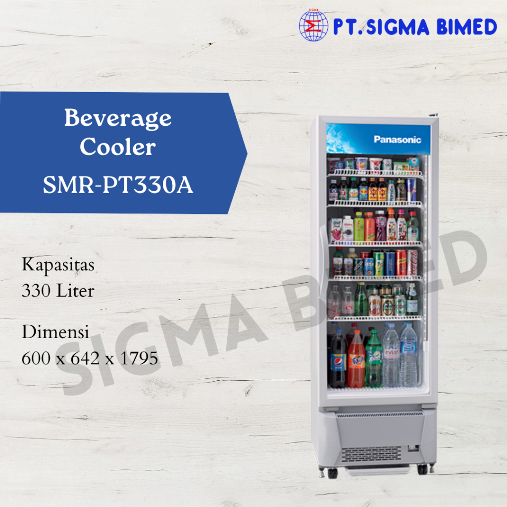 Jual Panasonic Showcase SMR-PT330A – Kulkas Display 1 Pintu 330 Liter ...