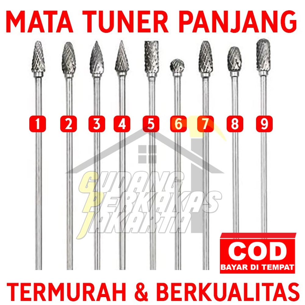 Jual MATA BOR TUNER PANJANG 10CM TUNNER CUNER CUNNER PORTING 3MM X 6MM ...
