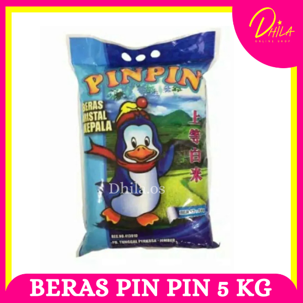 Jual BERAS PIN PIN 5 KG | BERAS 5 KG | PIN PIN BIRU | Shopee Indonesia