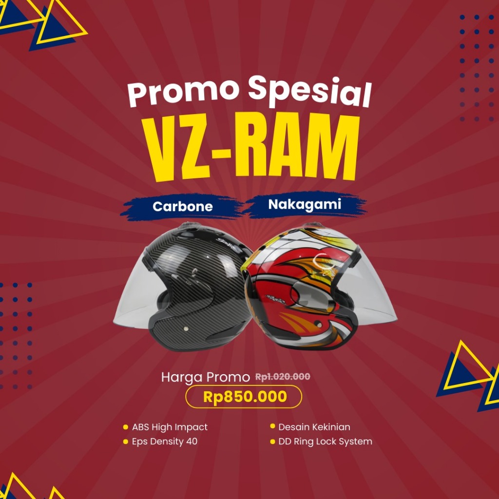 Jual Helm Scott RAM 4/ R5 Helm Half Face + Free stiker / Helm half face ...