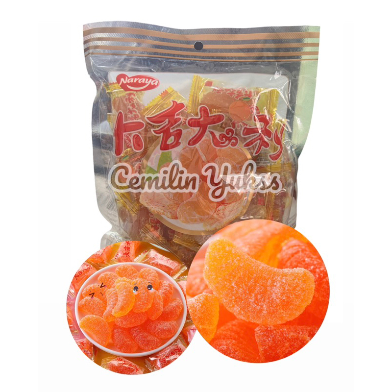 Jual Naraya Permen Jelly Jeruk 500g Naraya Orange Candy Dajidali Permen ...