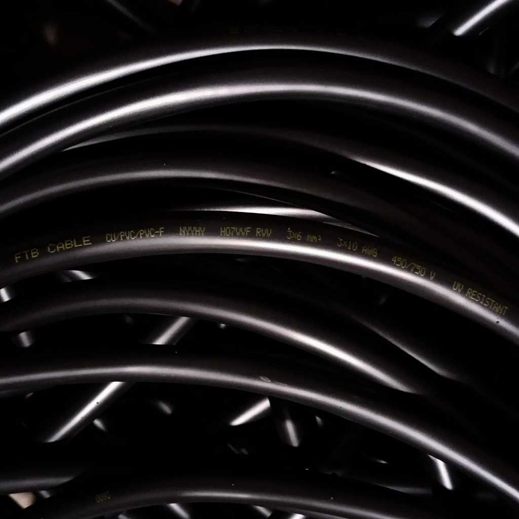 Jual SNI FTB KABEL NYYHY 3x6 Sqmm 750V Meteran ( Kabel Listrik Lentur / Fleksibel ZR-RVV 3x6mm ...