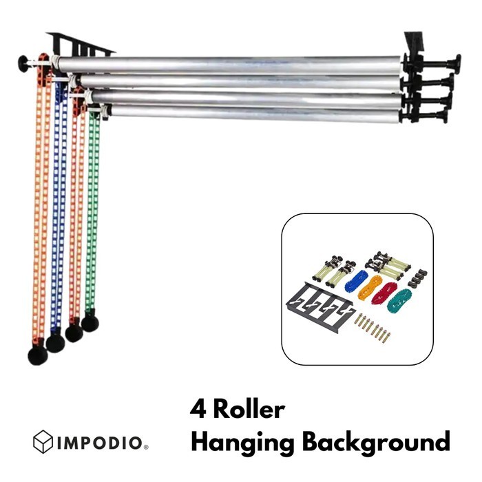 Jual IMPODIO 4 Roller Hanging Expander Backdrop / Kerekan Rantai ...