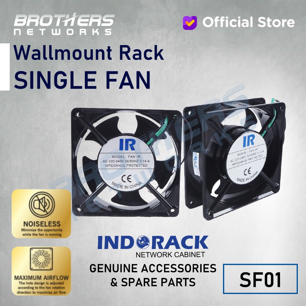 Jual SINGLE FAN WALLMOUNT RACK - ACCESSORIES KIPAS RAK SERVER INDORACK ...